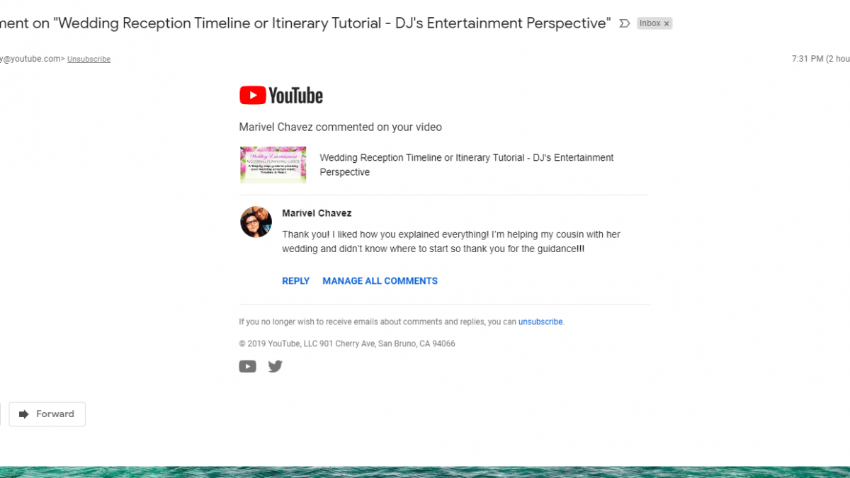 Wedding Reception Timeline | Video Feedback – Elegante Blog